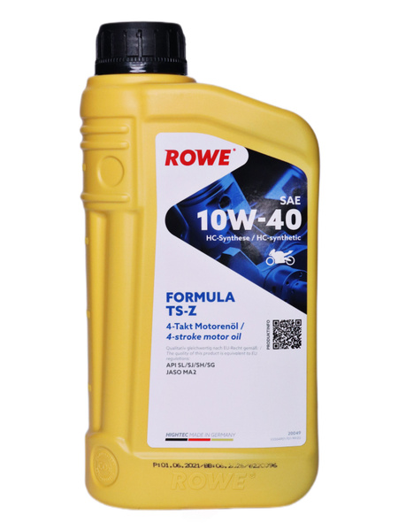 Масло моторное ROWE 10W-40 НС-синтетическое - купить в интернет ...