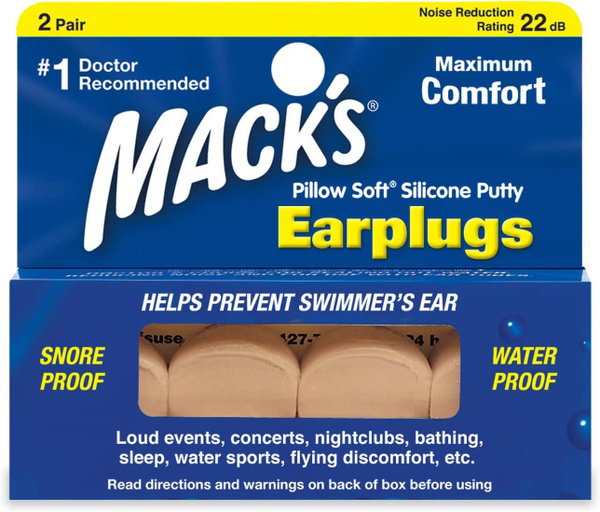 Оригинальная мягкая пенообразная затычка для ушей Mack's, 2 пары ...