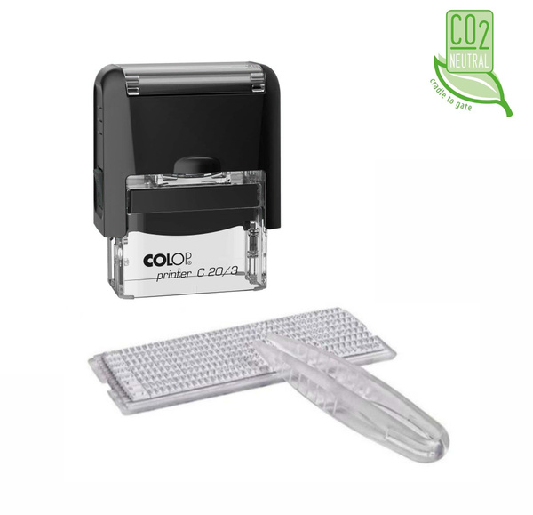 Штамп самонаборный 3 строки автоматический PRINTER C20/3 - SET Compac ...