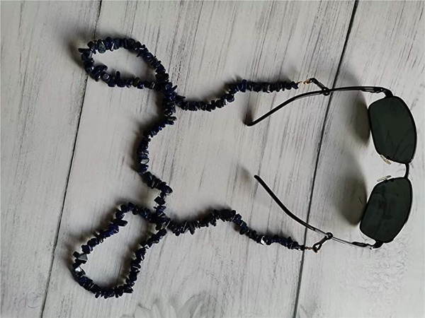 Цепочка для очков из натурального лазурита шнурок из камней Hrustalek ...