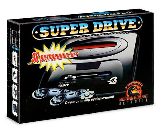 Игровая приставка SEGA Super Drive 2 + 38 игр - купить с доставкой по ...