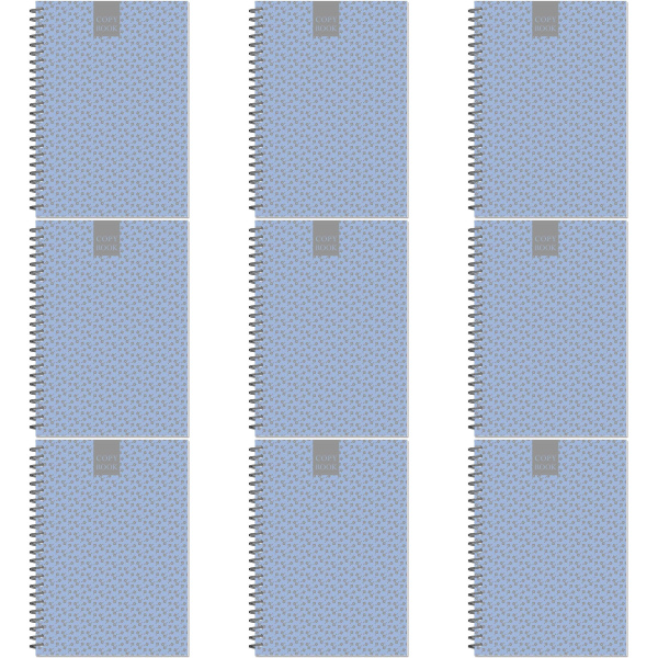 Attache Бизнес-тетрадь в точку Fleur Лазурь, А5, 96 листов, 9 шт - купить с доставкой по ...