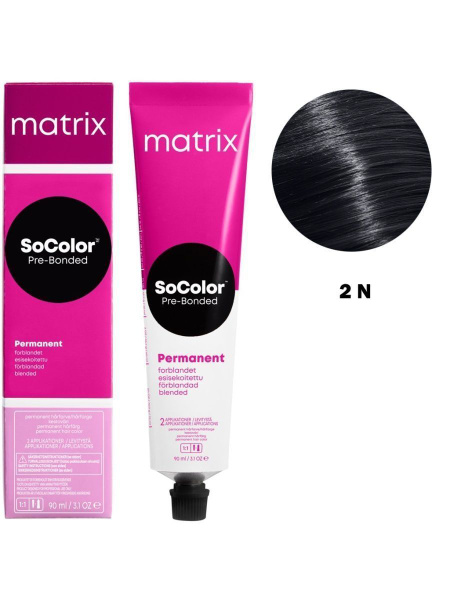 Matrix SoColor Краска для волос 2N купить на OZON по низкой цене ...