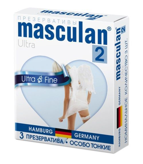"Ультратонкие презервативы Masculan Ultra 2 Fine с обильной смазкой - 3 ...