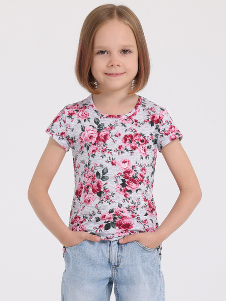 Футболка Апрель размер 116 цвет розовый светло розовый хлопок 100