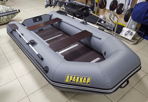 Лодка ДРАККАР 2900 LUX серая слань - купить по выгодной цене в интернет ...