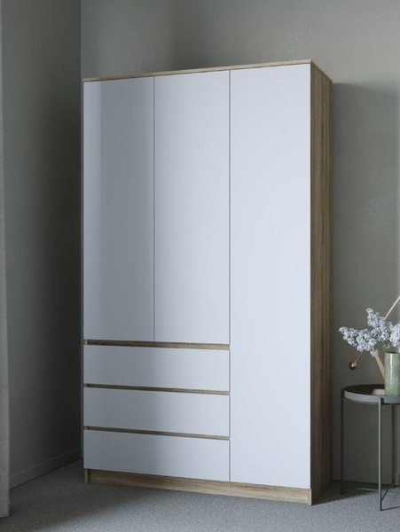 Шкаф распашной Фабрика МИФ Челси Шкаф 1200, ЛДСП, 120x51x202 см ...
