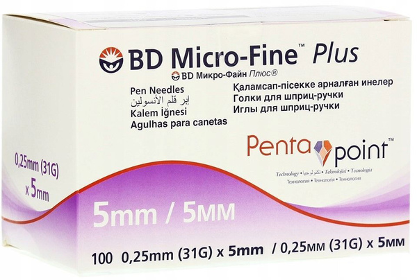 Иглы для шприц-ручек BD Micro-Fine Plus с заточкой Pentapoint 31G (0,25 ...