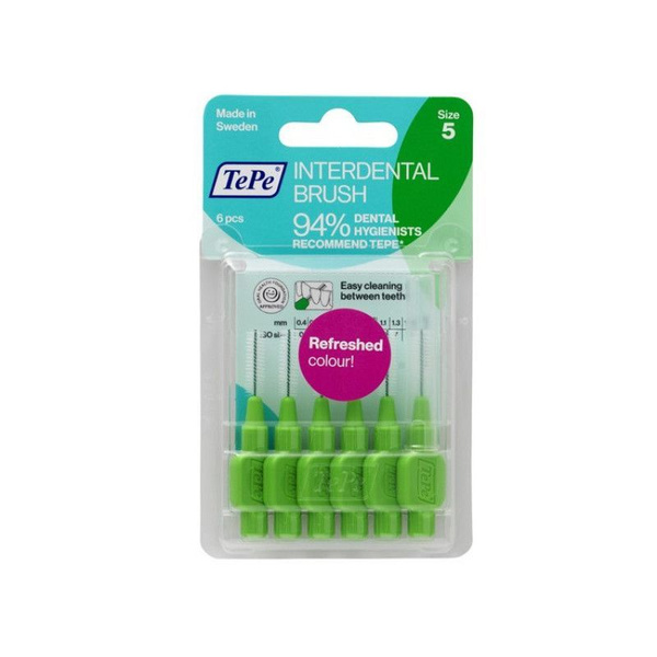 Межзубные ершики TePe Interdental Brush зеленые - купить с доставкой по ...