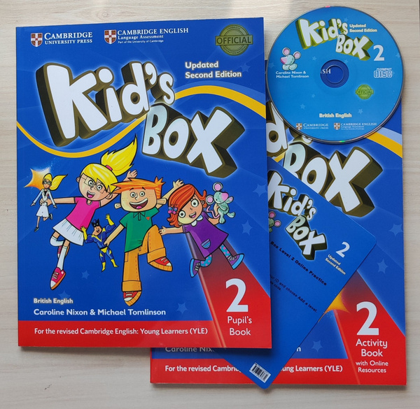 Kid's Box 2 +CD, CODE КОМПЛЕКТ: учебник, рабочая тетрадь, диск, онлайн код (the Second Edition ...