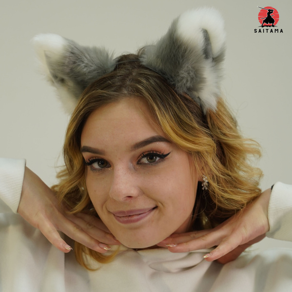 Ушки кошки / Кошачьи ушки / Ободок с ушками - купить по доступным ценам ...