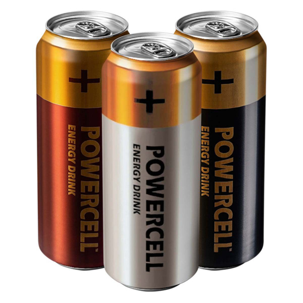Энергетический напиток Powercell - микс 3 вкуса (Original, Cherry, Mojito), 450 мл (3 шт) купить ...