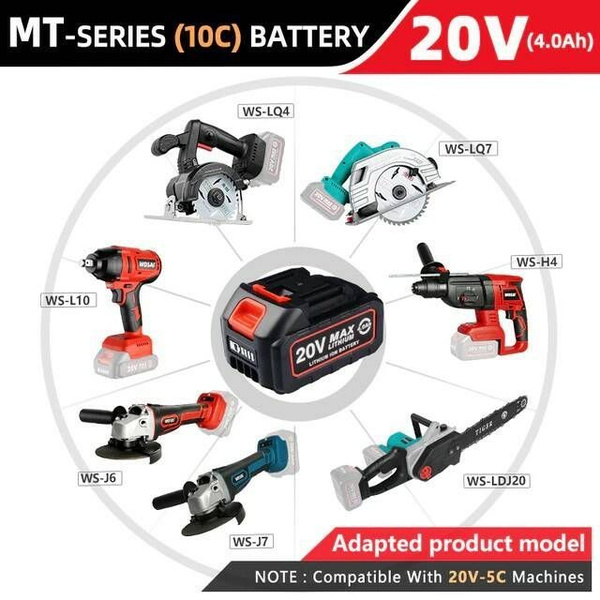 Аккумуляторная батарея WOSAI MT-20V-4.0AH-10C для инструмента WOSAI и ...