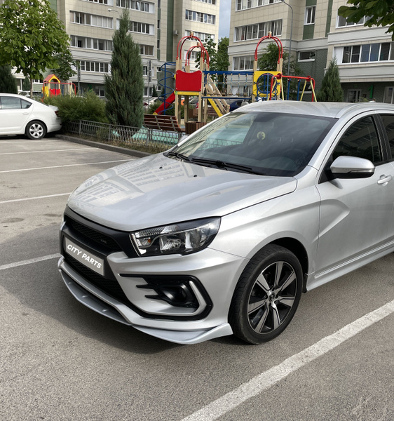 Сплиттер(губа) обвес переднего бампера FX на LADA Vesta Веста,Гранта,Fl ...