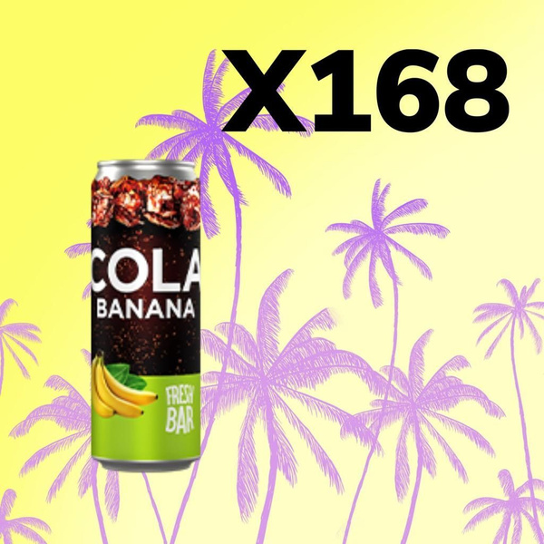 Газированный напиток FRESH BAR COLA BANANA 0.45л, 168 шт. купить на ...