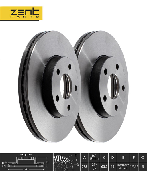 Диск тормозной передний volvo s40/v50 1.8/2.4/2.5/2.0td 04> - купить по ...