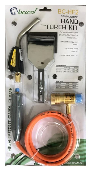Горелка Becool BC-HF-2 с шлангом, пьезоподжигом и экраном - купить с ...
