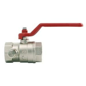 Кран шаровой прямой латунный DN20 PN40 американка рычаг SGL купить на OZON по низкой цене ...