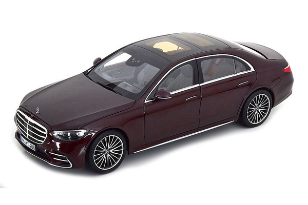 Модель коллекционная Mercedes W223 s-class amg-line 2021 red metallic ...