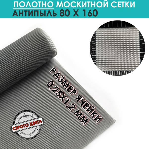 Мелкая москитная сетка АнтиПыль 80x160 - купить с доставкой по выгодным ...