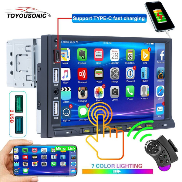 Вопросы и ответы о TOYOUSONIC Автомагнитола, диагональ: 7", 1 DIN, 0ГБ ...