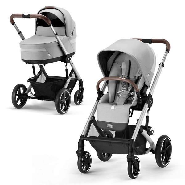 Коляска 2в1 Cybex Balios S Lux 2024, Lava Grey, c универсальным ...
