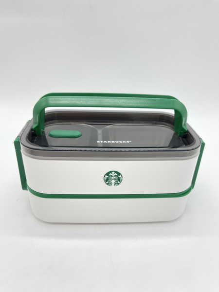 Ланч-бокс Starbucks, 1400 мл, 1 шт, белый, зеленый - купить по выгодной ...