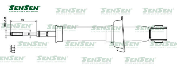 Амортизатор зад mitsubishi asx зад SENSEN 32120343 - купить по ...
