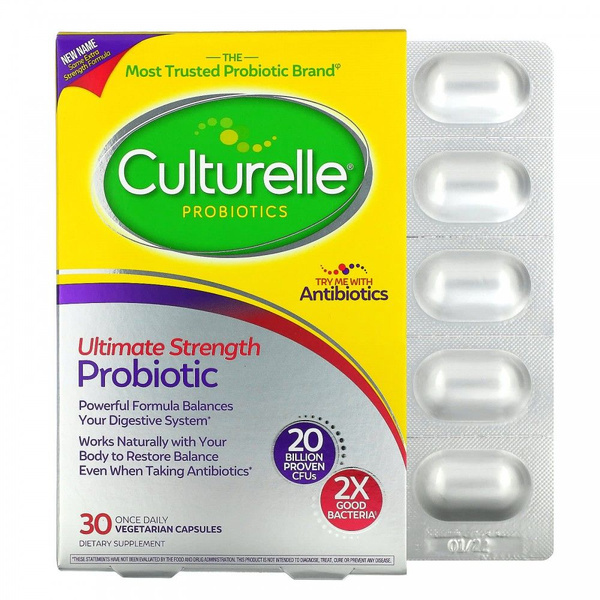 Culturelle, Пробиотики, пробиотик максимальной эффективности, 20 млрд ...