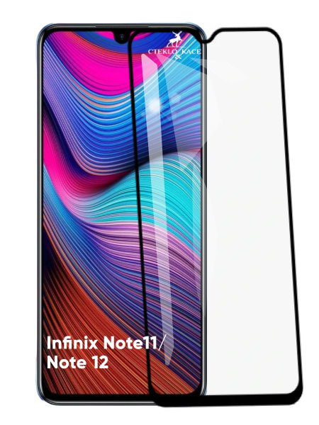 Защитное стекло на Infinix Note 11/12 , Стекло для Инфиникс Ноте 11 / ...