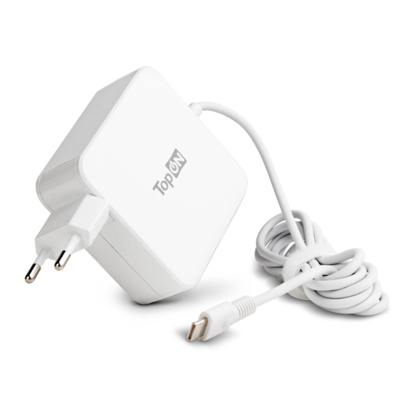 TopON Блок питания для ноутбука ASUS, 65 Вт, USB тип C (штекер), 1.8 м ...