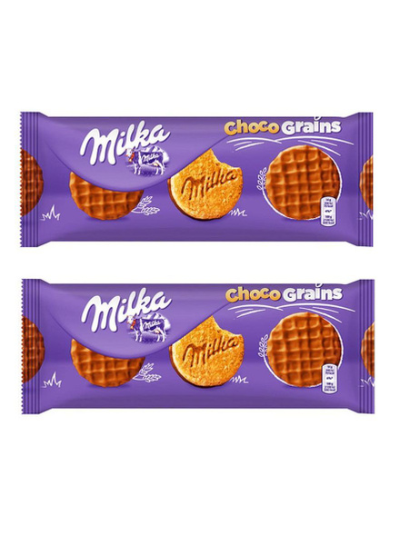 Шоколадное Печенье Milka Choco Grains, 2 шт по 126гр - купить с ...
