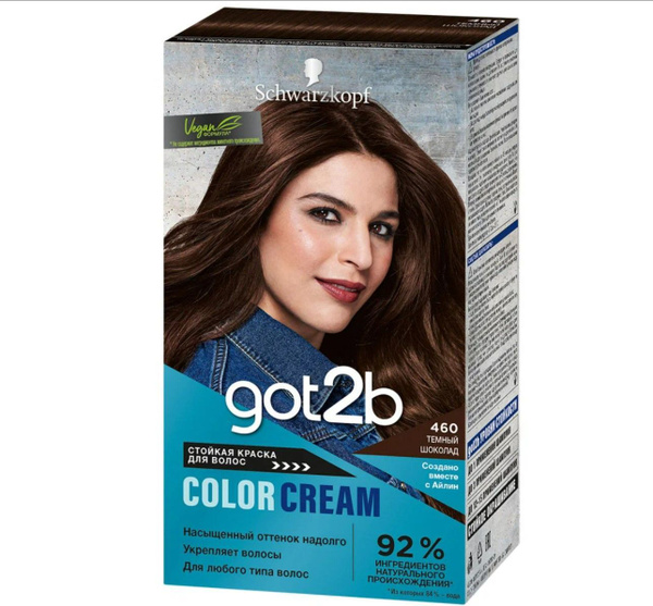 Got2b Color rocks стойкая краска для волос, 460, Темный шоколад, 142 мл - купить с доставкой по ...