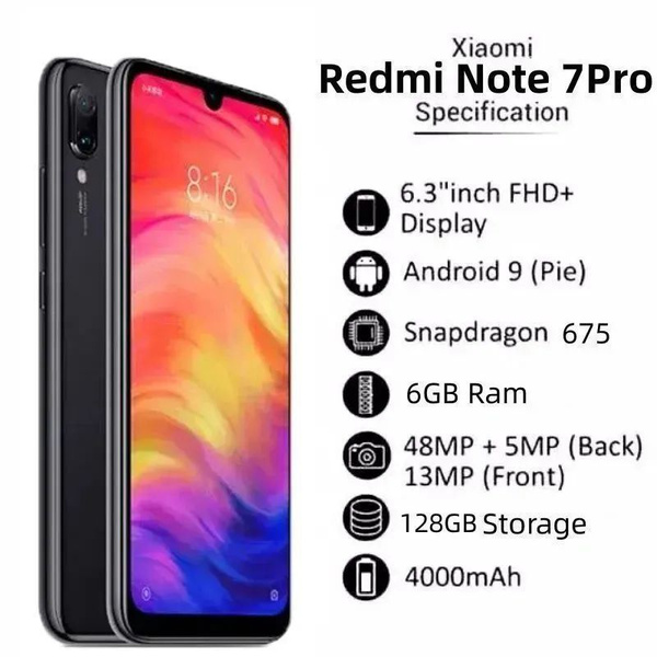 Смартфон Xiaomi Redmi Note 7 Pro 6+128-黑色 - купить по выгодной цене в ...