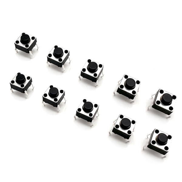 Тактовая кнопка DIP 6мм х 6мм х 5мм DIP KAN0611-0501B, комплект - 10шт ...