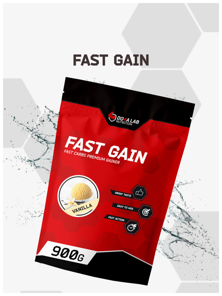 Do4a Lab Гейнер Fast Gain 900g Ваниль - купить с доставкой по выгодным ...