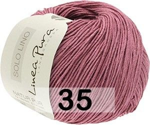 Пряжа Lana Grossa SOLO LINO Linea Pura, 35 ВЕРЕСК - купить с доставкой ...