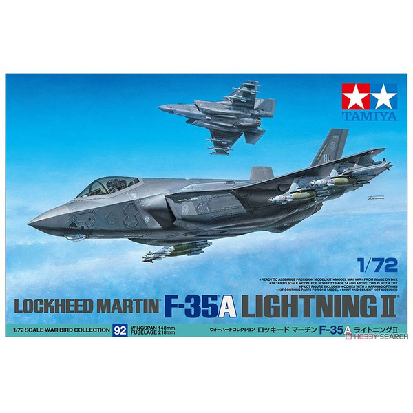 Сборная модель Машинка tamiya-607920 1/72 US F-35A Lightning II fighter ...