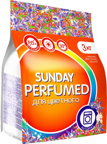 Стиральный порошок SUNDAY для цветных и темных вещей парфюмированный ...