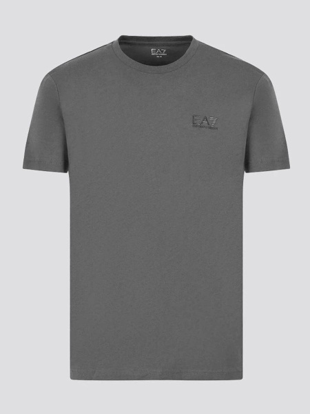 Футболка EA7, размер 56, 58, цвет серый, 100% хлопок - купить по выгодной цене в интернет ...