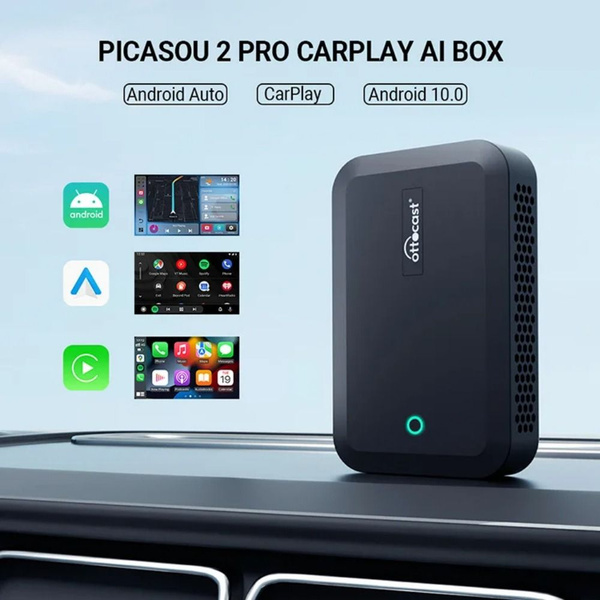 Ottocast Picasou 2 Pro CarPlay Ai Box Беспроводная автомобильная игра Android Auto Qualcomm ...