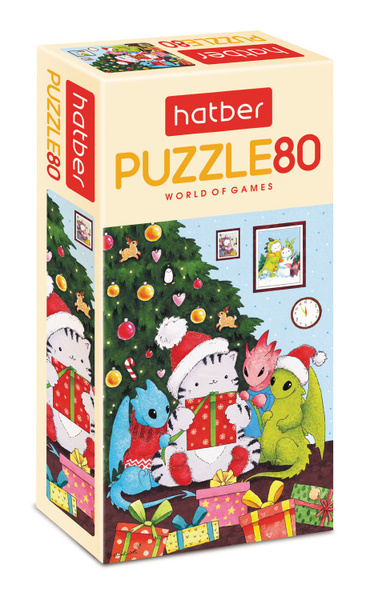 Пазл Hatber 80 элементов А5ф 165х230мм -Приключения кота Пирожка- - купить с доставкой по ...
