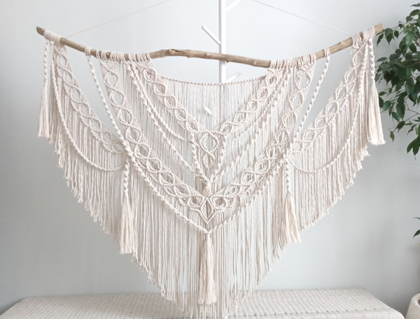 Украшение настенное интерьерное БО панно макраме купить по доступным ценам в интернет магазине