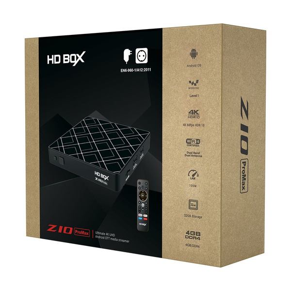 Медиаплеер Hdbox Z10 Pro Max, черный, Android купить по низкой цене с ...