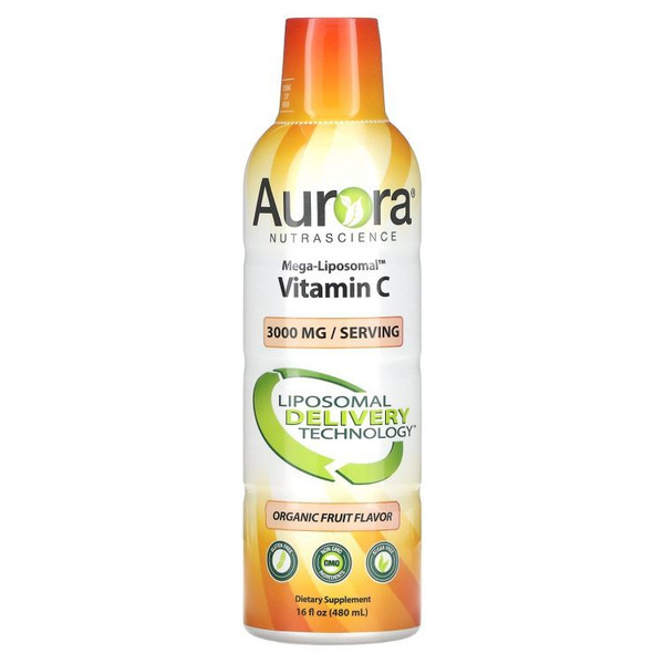 Aurora Nutrascience, Mega-Liposomal Vitamin C, липосомальный витамин С ...