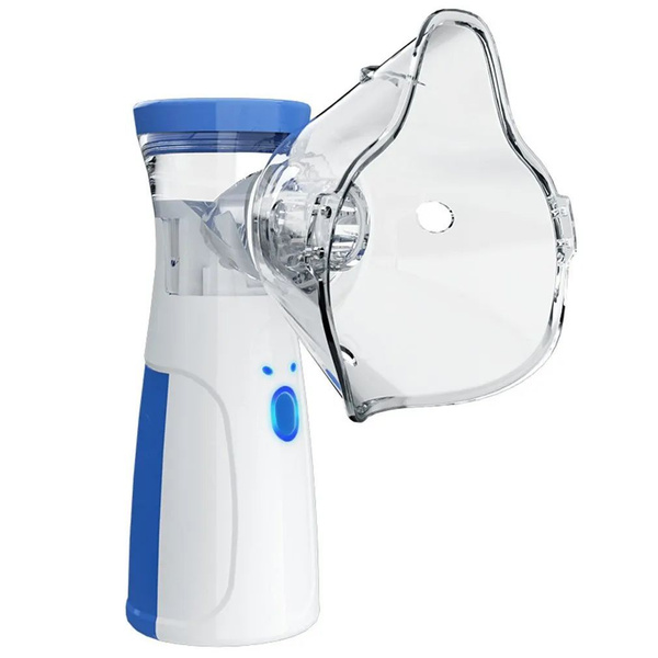 Ингалятор портативный синий, ультразвуковой небулайзер Mesh Nebulizer ...