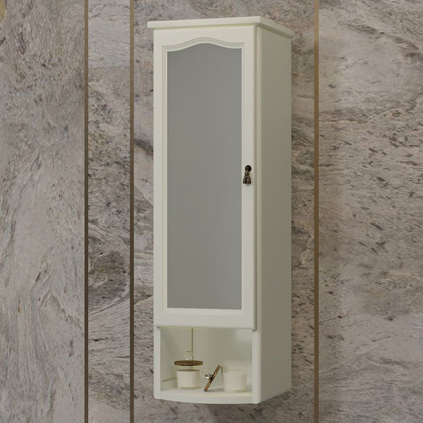 Шкаф Opadiris Риспекто деревянный, 31, 4 см, светлое дерево, бежевый, с полками, навесной ...