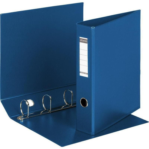 Папка на 4-х кольцах Attache Selection A4 50 мм синяя (до 300 листов) купить на OZON по низкой ...