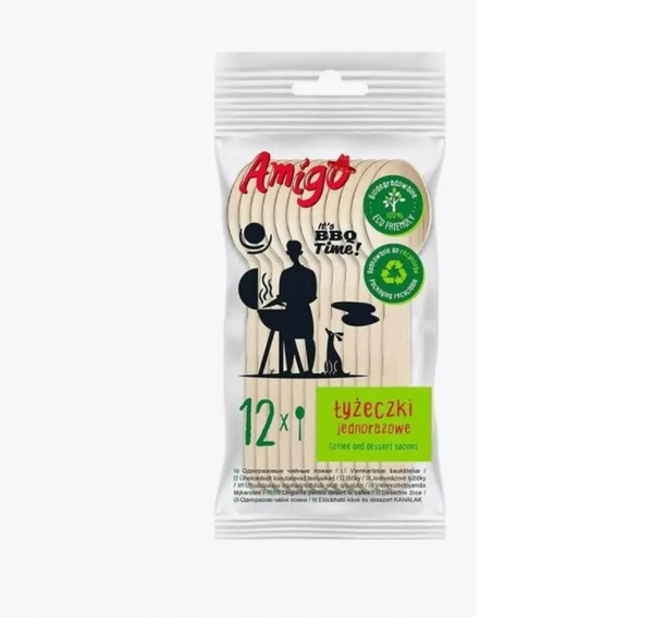 Ложки одноразовые (12 предметов) AMIGO - купить по выгодной цене в интернет-магазине OZON ...