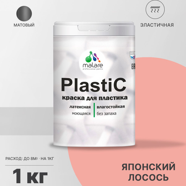 Краска Malare Plastic_для_пластика_База_А_(серия_"Пастель ...